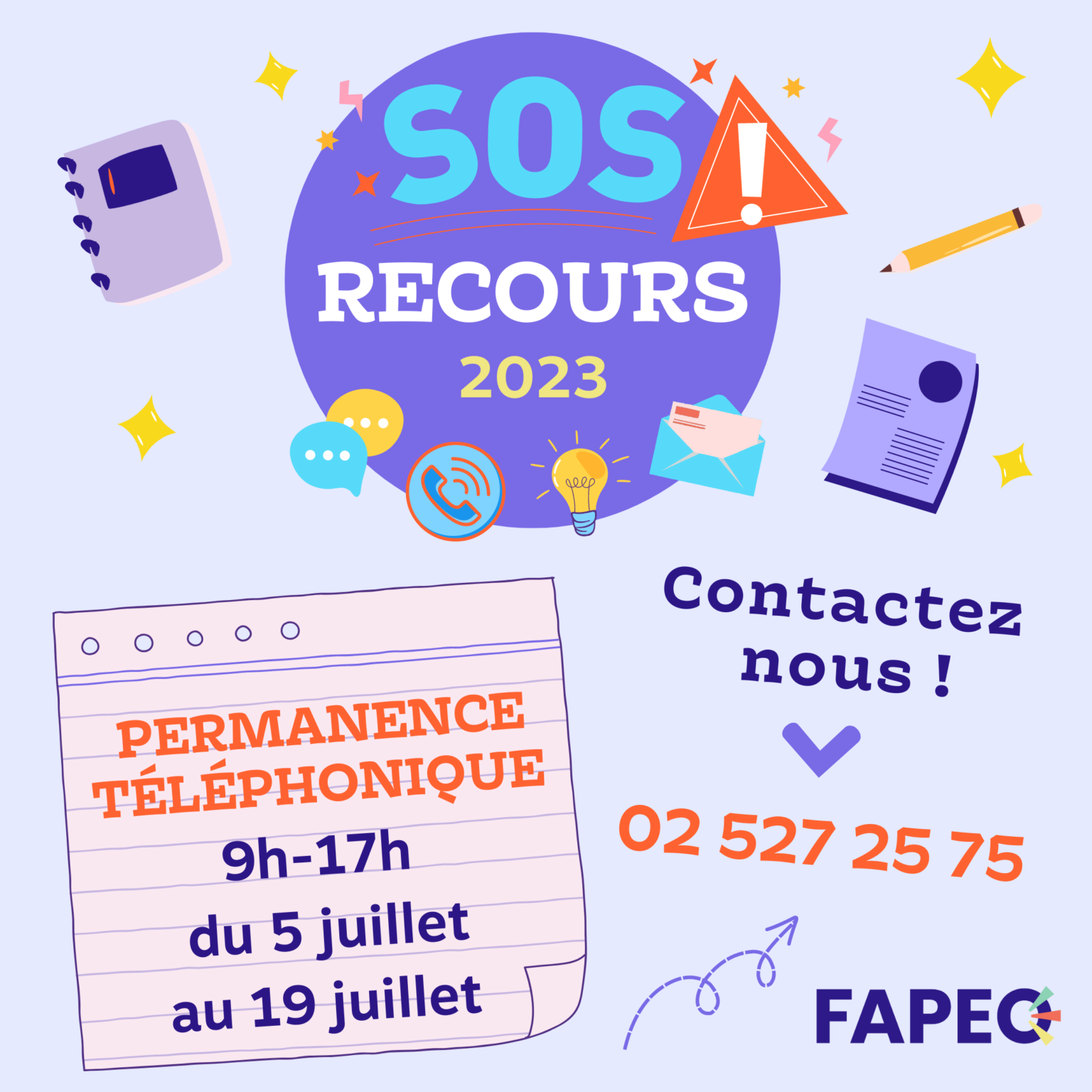 SOS RECOURS 2023 - FAPEO